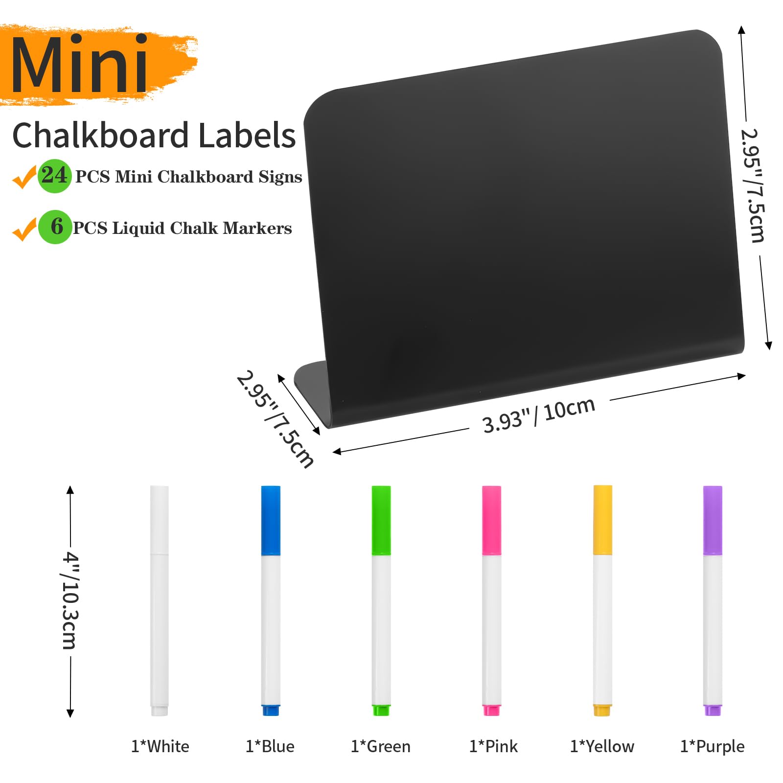 Snapklik.com : 24 PCS Food Labels For Party Buffet 4"x3" Mini ...