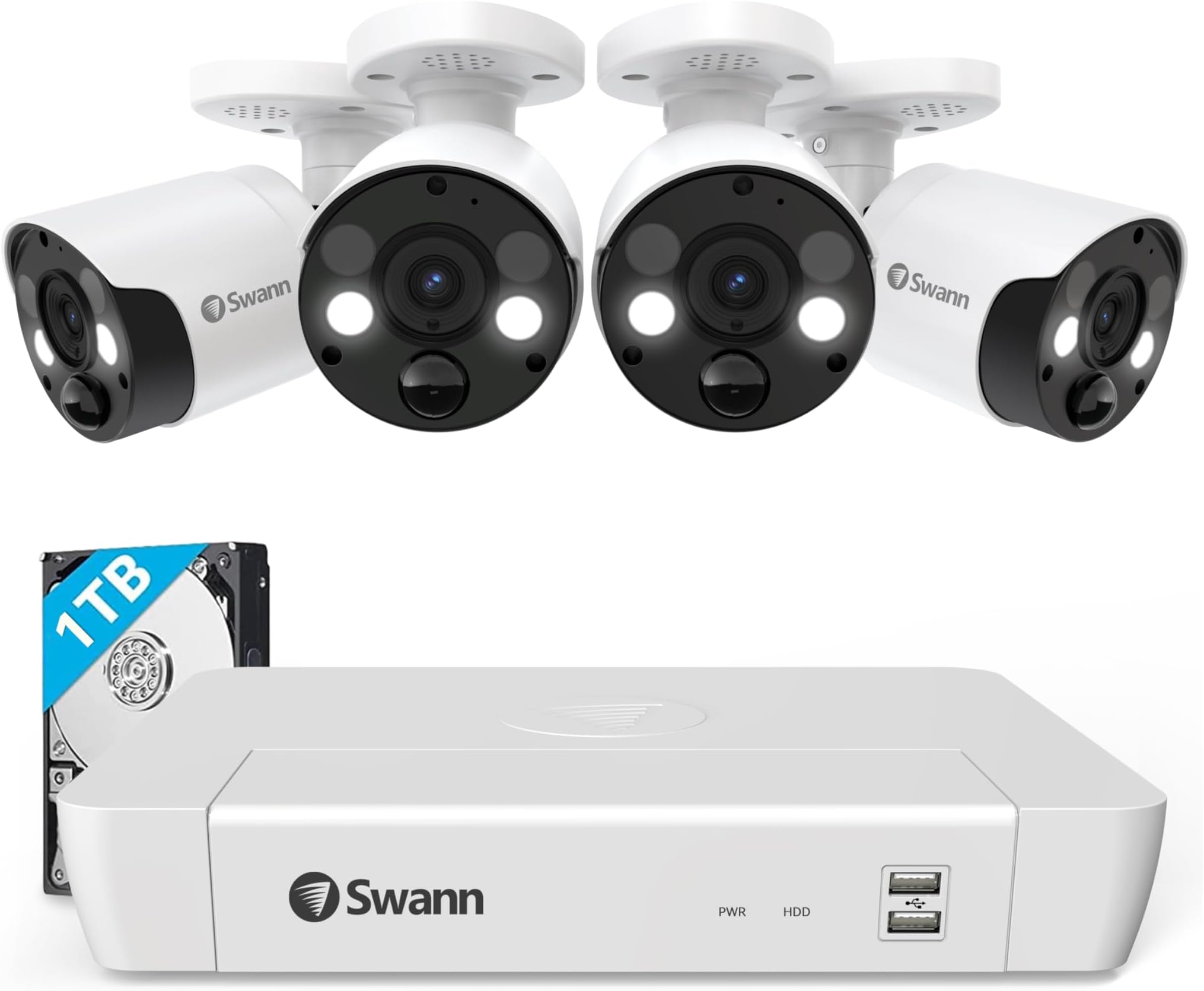 Amazon.com : Swann Home Security Camera System with 2TB HDD, 8 Channel ...