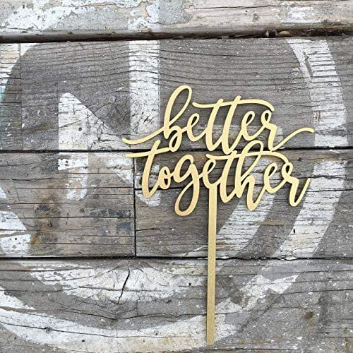 Amazon.com: Better Together Wedding Cake Topper 6" inches by Ngo ...