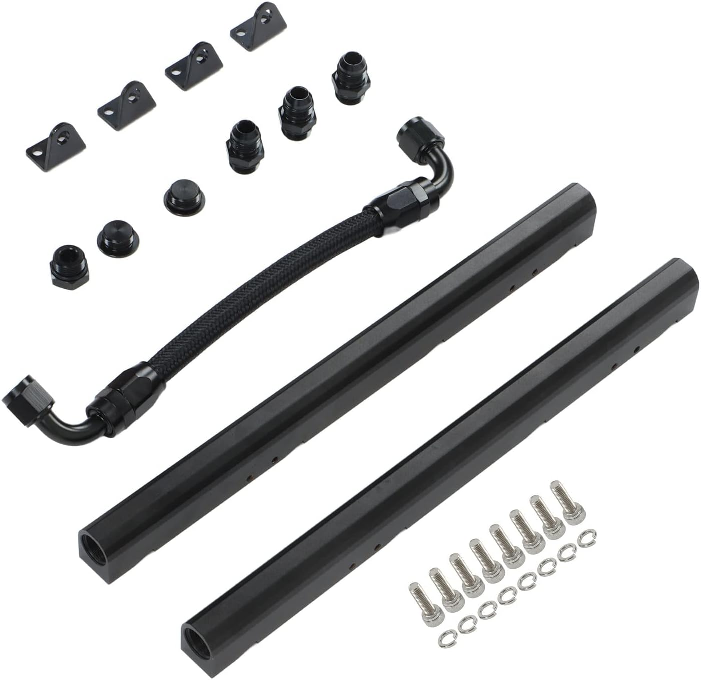 Amazon.com: Ls Fuel Rail Fuel System High Fuel Rails Kit ?8An Port ...