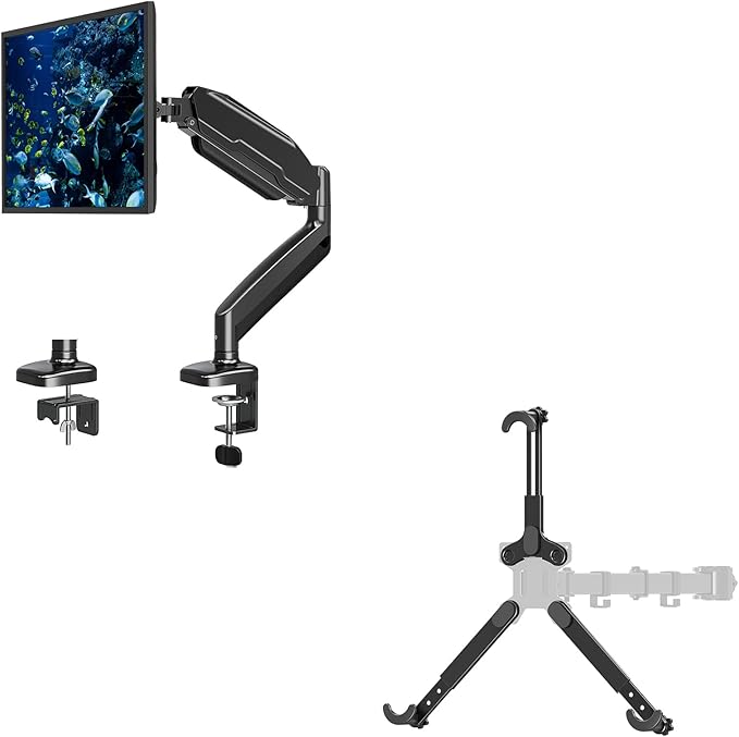 Amazon.com: MOUNT PRO Single Monitor Desk Mount - Articulating Gas ...