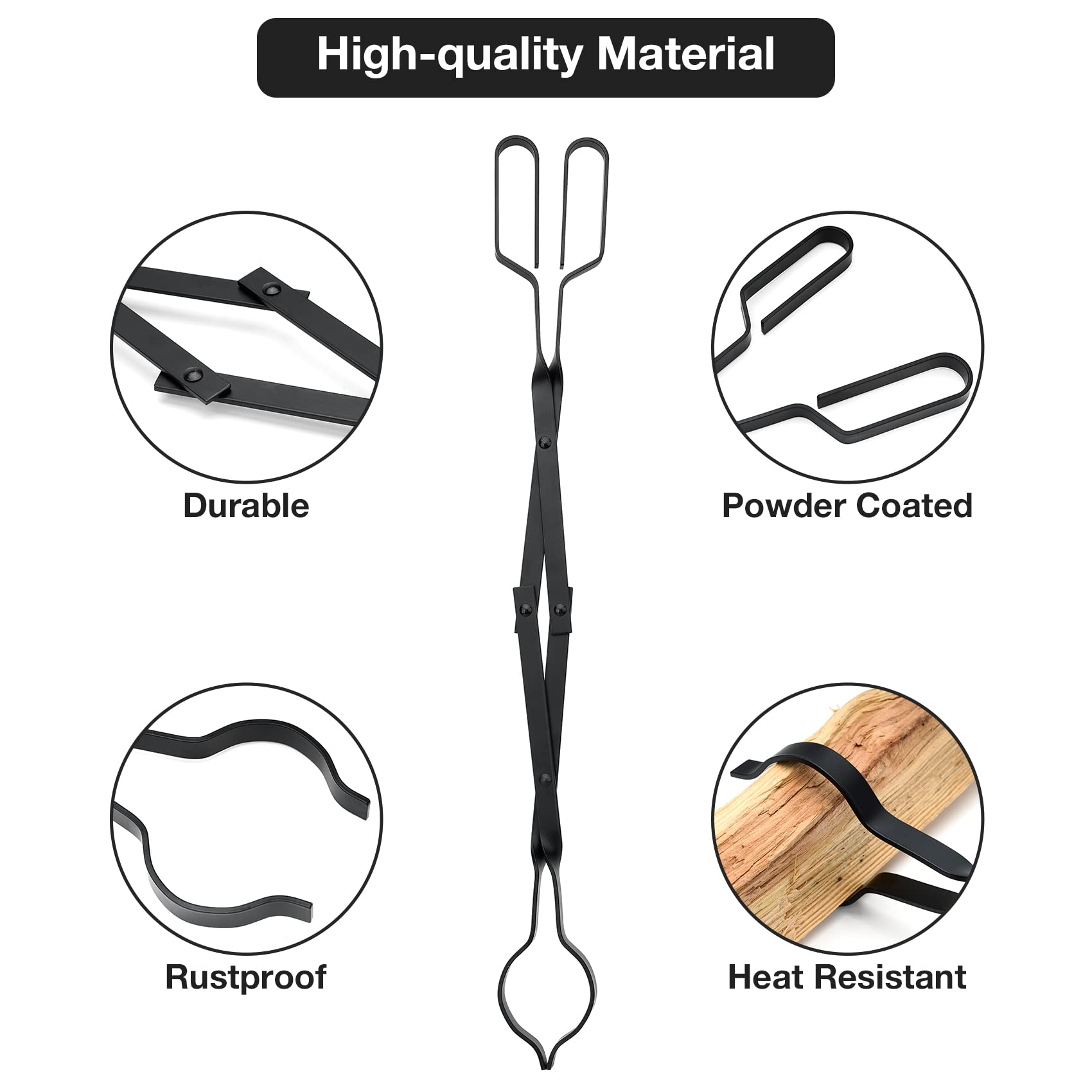 Snapklik.com : Stanbroil Outdoor Campfire Fireplace Tongs