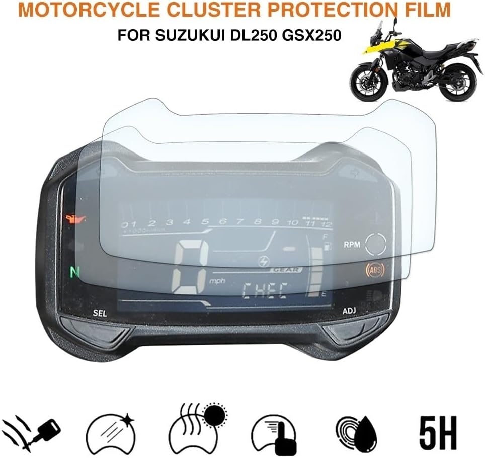 MUTYNE Speedometer Screen Film For SU&ZUKI DL250 V-Strom 250 Vstrom DL 250 Vstrom650 GSX250 GSX ...