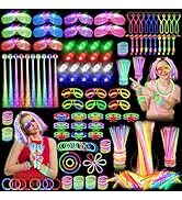 Amazon.com: OLUPP 120 Pack LED Light Up Bracelets, Glow in the Dark ...