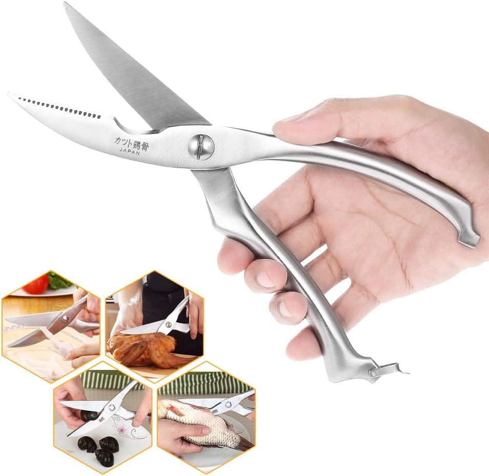 Xiaolanwelc@ Stainless Steel Kitchen Poultry Chicken Bone scissor ...
