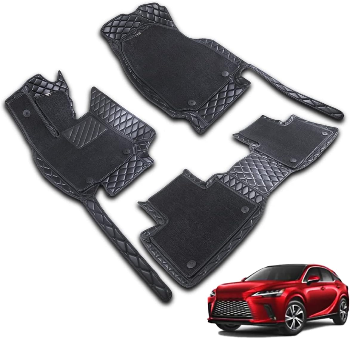 Amazon.com: 7DEEKEI Double Layer Floor Mats for 2023-2024 Lexus RX350 ...