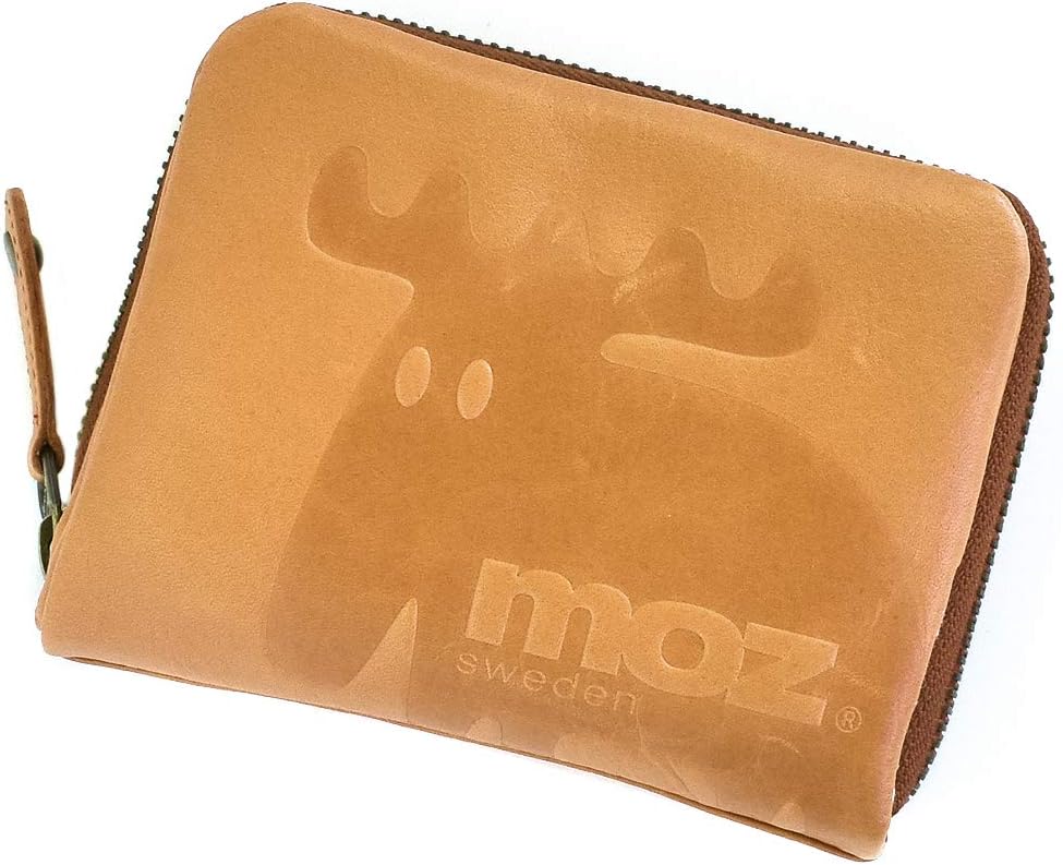 Amazon.co.jp: [moz] Elk L字ファスナー二つ折り財布 ZNWE-86120 Camel : ファッション