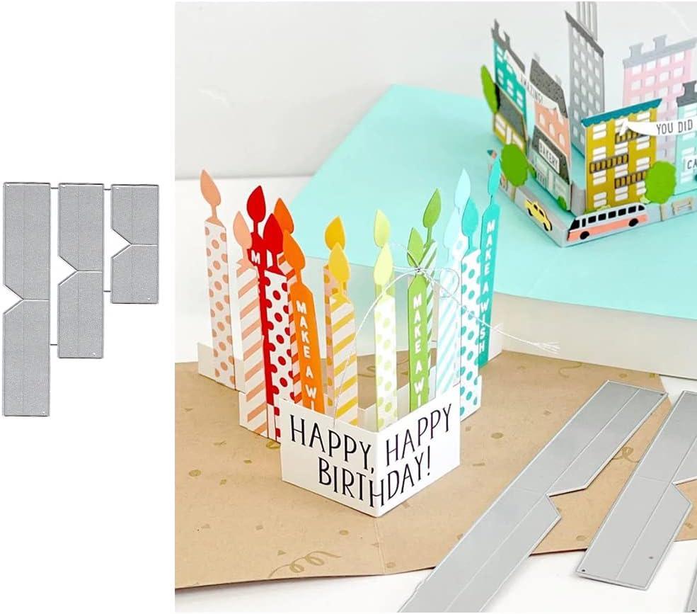 Amazon.com: 3Pcs POP-UP Base Metal Die Cuts, 3Pcs POP-UP Base Cutting ...
