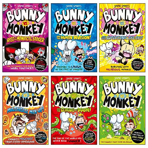 Bunny Vs Monkey 6 Book Collection Set By Jamie Smart (Bunny Vs Monkey ...