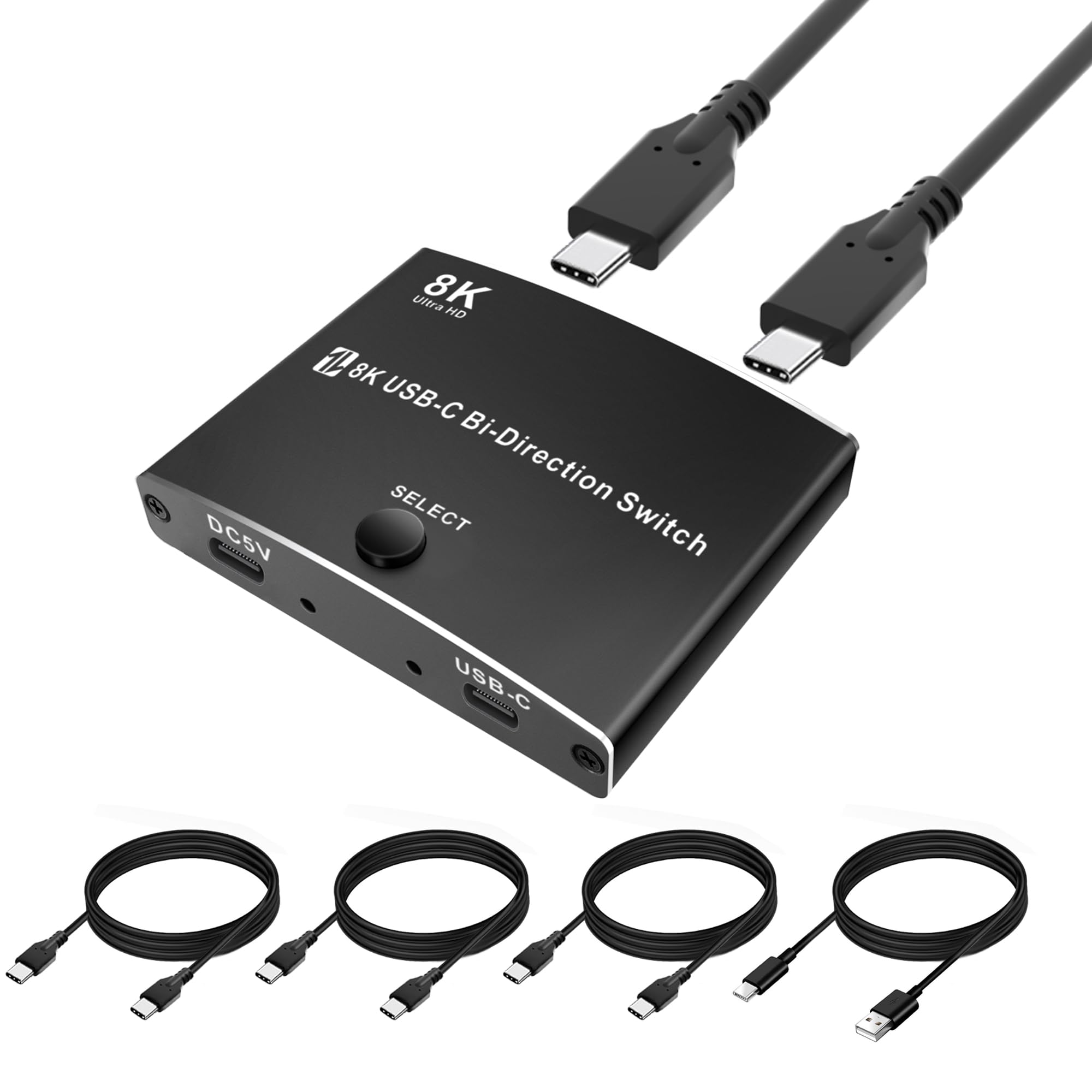 Amazon.com: Bi-Directional USB C Switcher with 3 Thunderbolt 4 Cable(3 ...