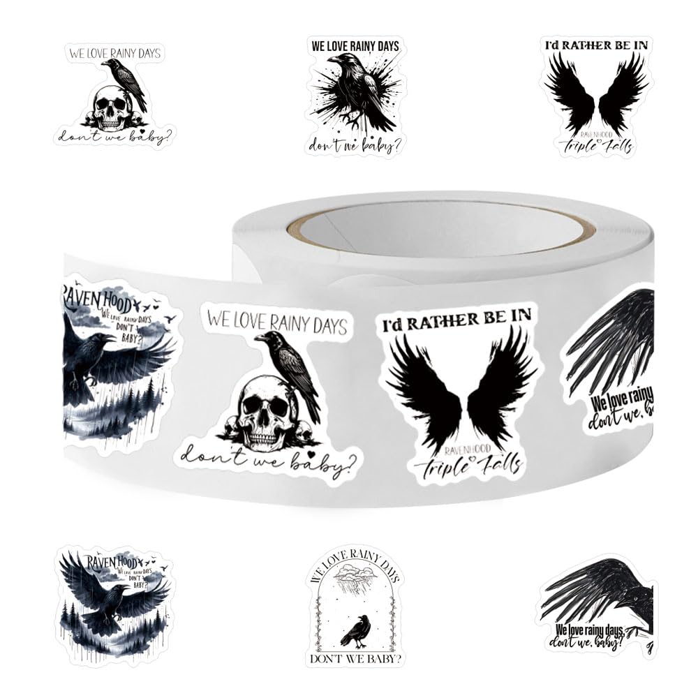Snapklik.com : 500 Sheets Ravenhood Stickers RollTerror Game15 Inch 8 ...
