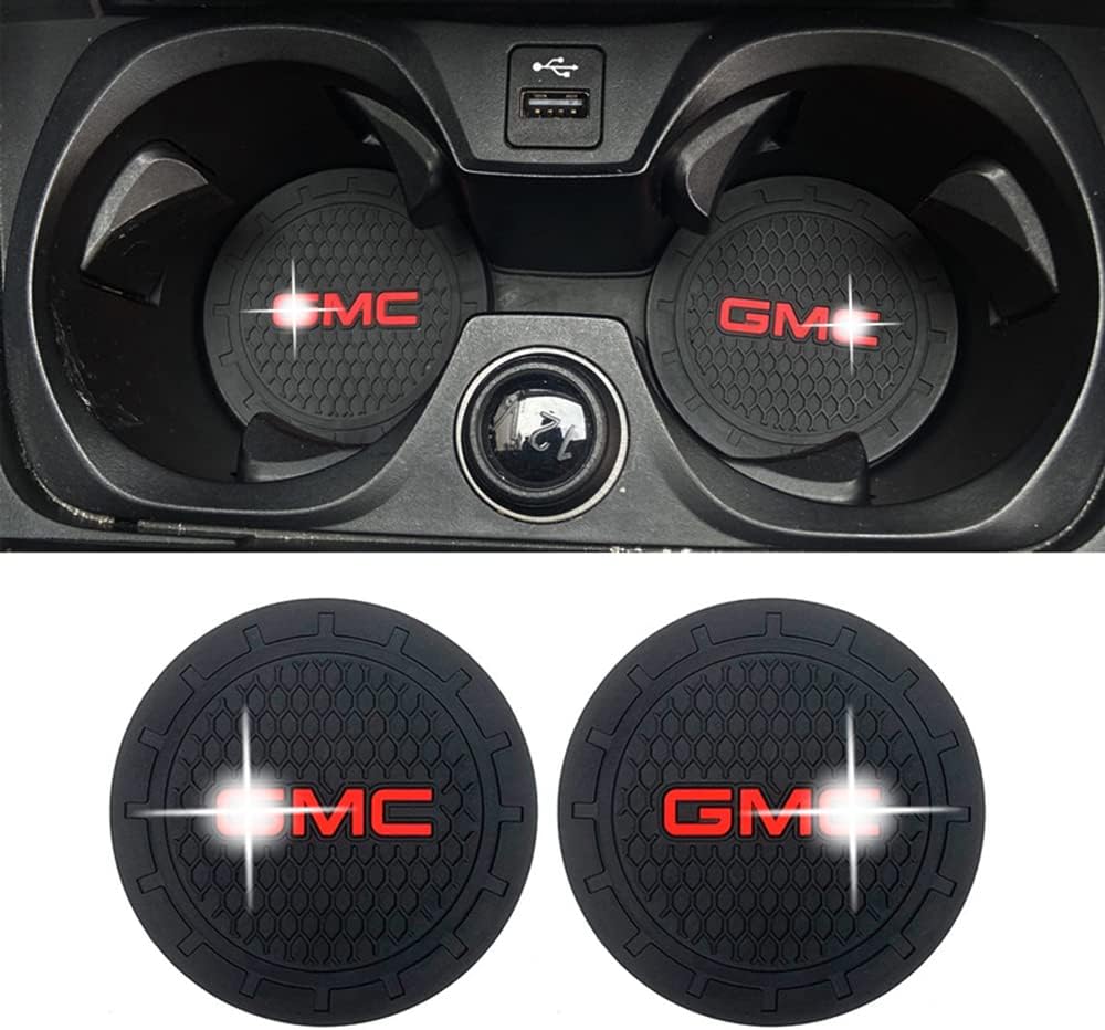 2 Pack Car Cup Holder Coasters . 2.75'' Diameter Silicone Auto Coasters ...