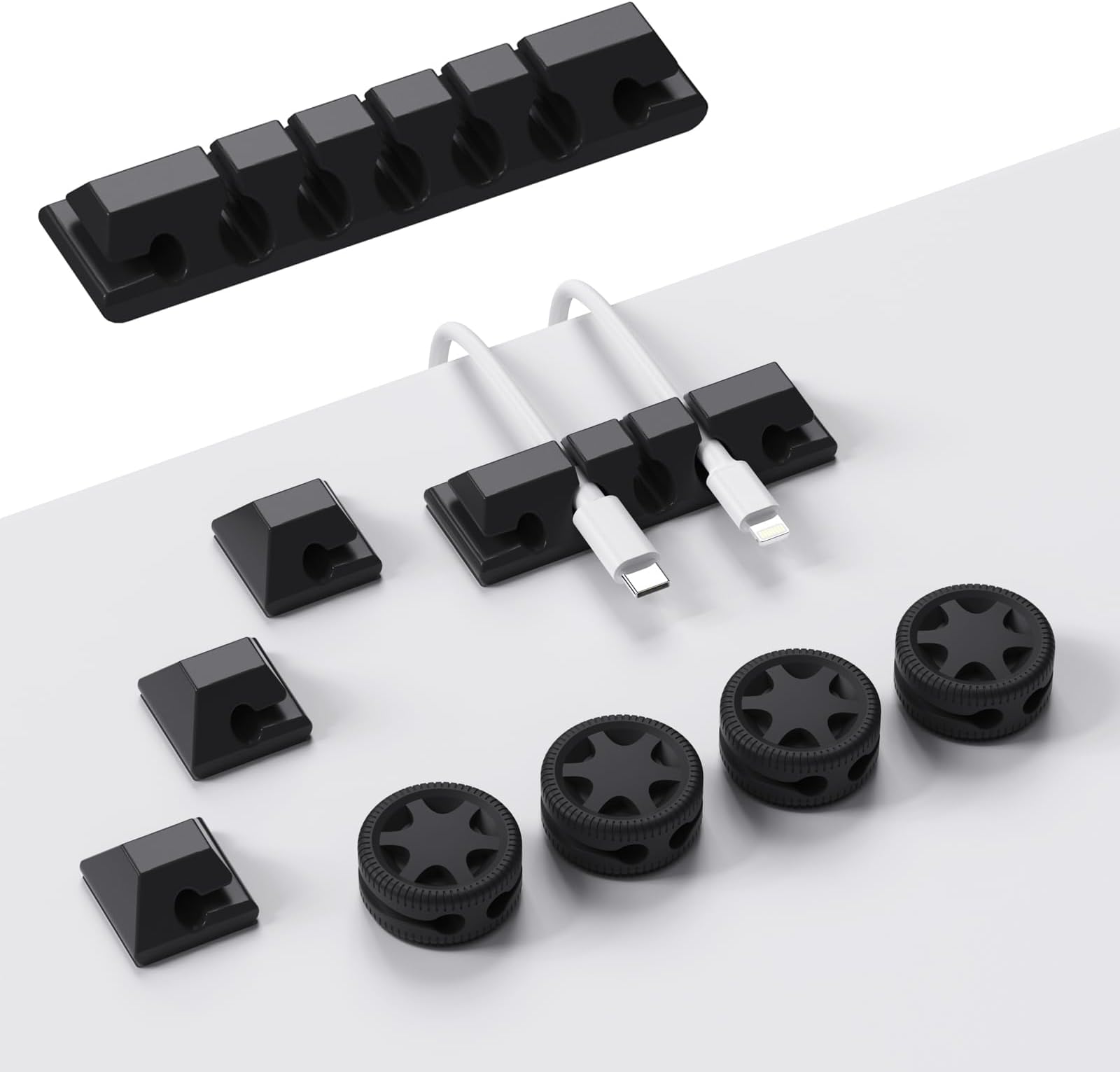 Amazon.com: XenovaX 6 Pack Cord Organizer Clips - Desk Cable Management ...