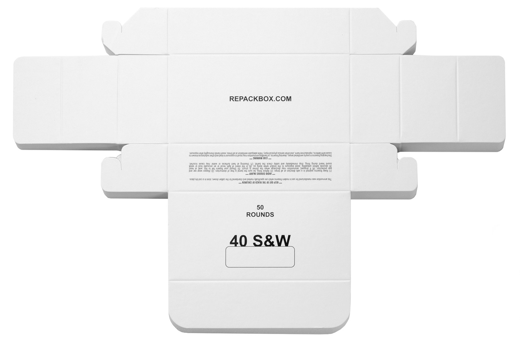 Buy 40 S&W - REPACKBOX® 3 Samples - Cardboard Ammo Box Holds 50 Rounds ...