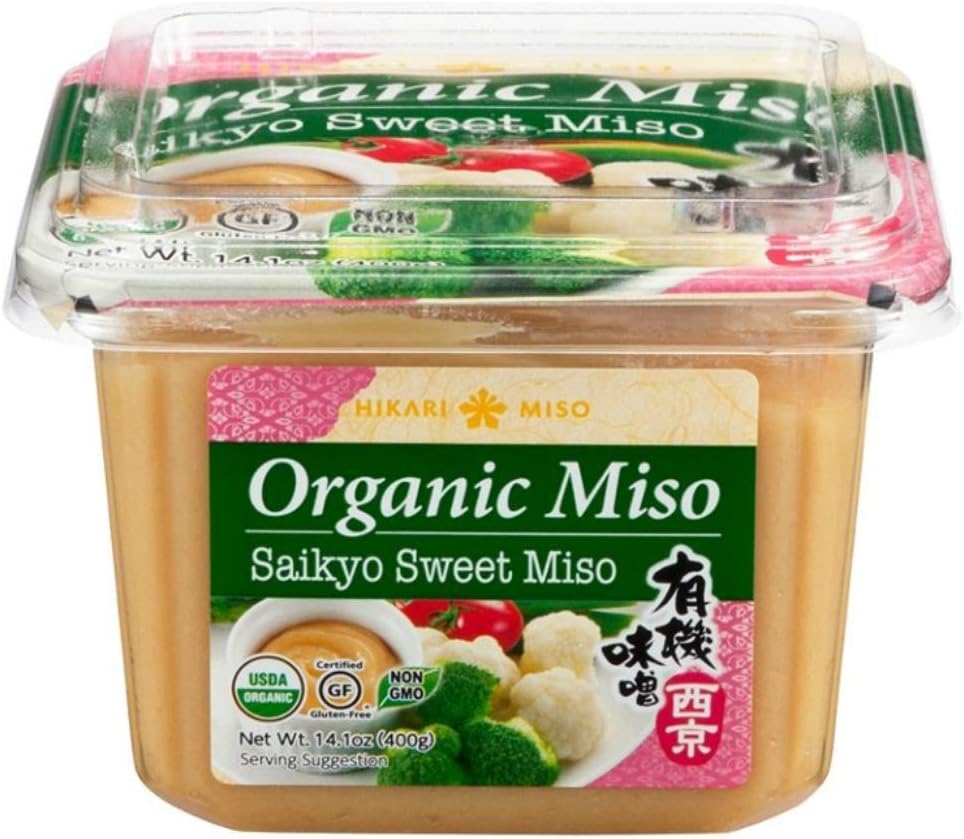 Amazon.com: Hikari Organic Miso Paste, Saikyo Sweet, 14.1 oz : Grocery ...