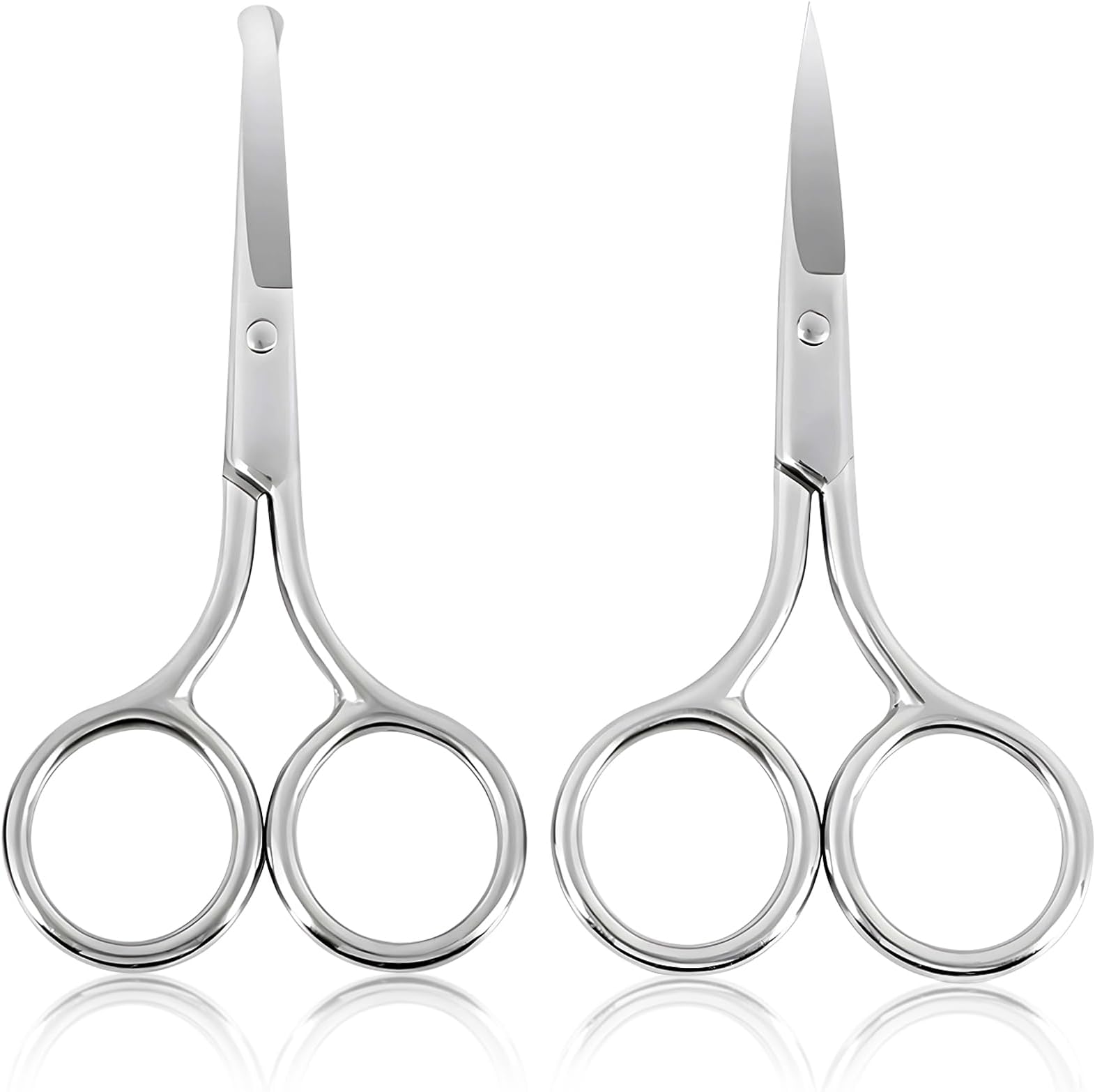Amazon.com: Kootinn 2Pcs Facial Hair Small Grooming Scissors For Men ...