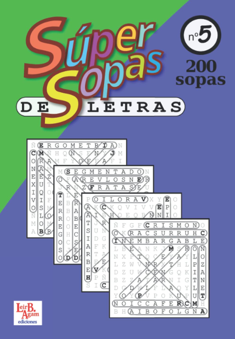 Super Sopas De Letras Volumen 5 Sopas De Letras Graduadas | Desertcart ...