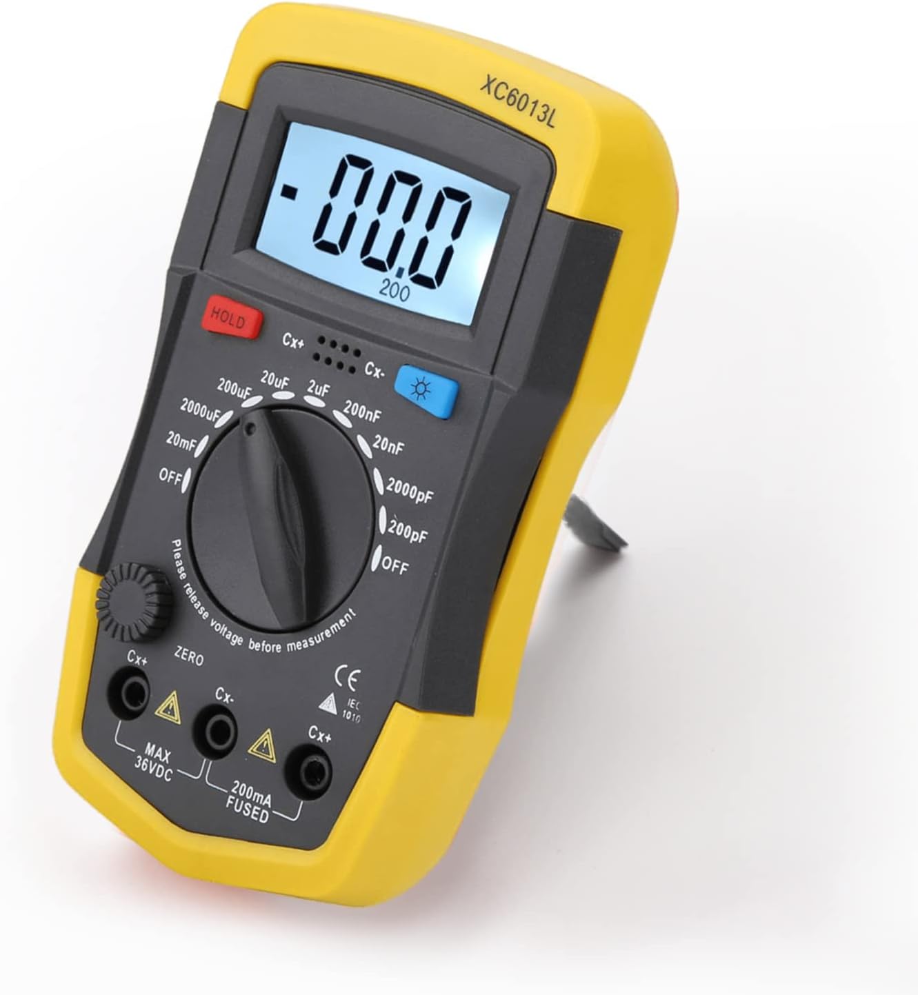 Amazon.com: Digital Capacitance Meter Multimeter Professional Capacitor ...