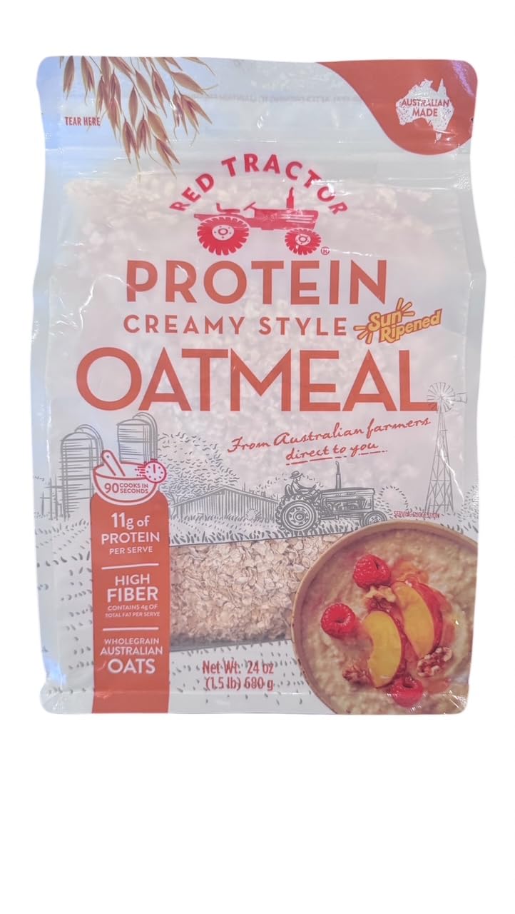 Amazon.com: Red Tractor Protein Oatmeal Creamy Style 680g : Grocery ...