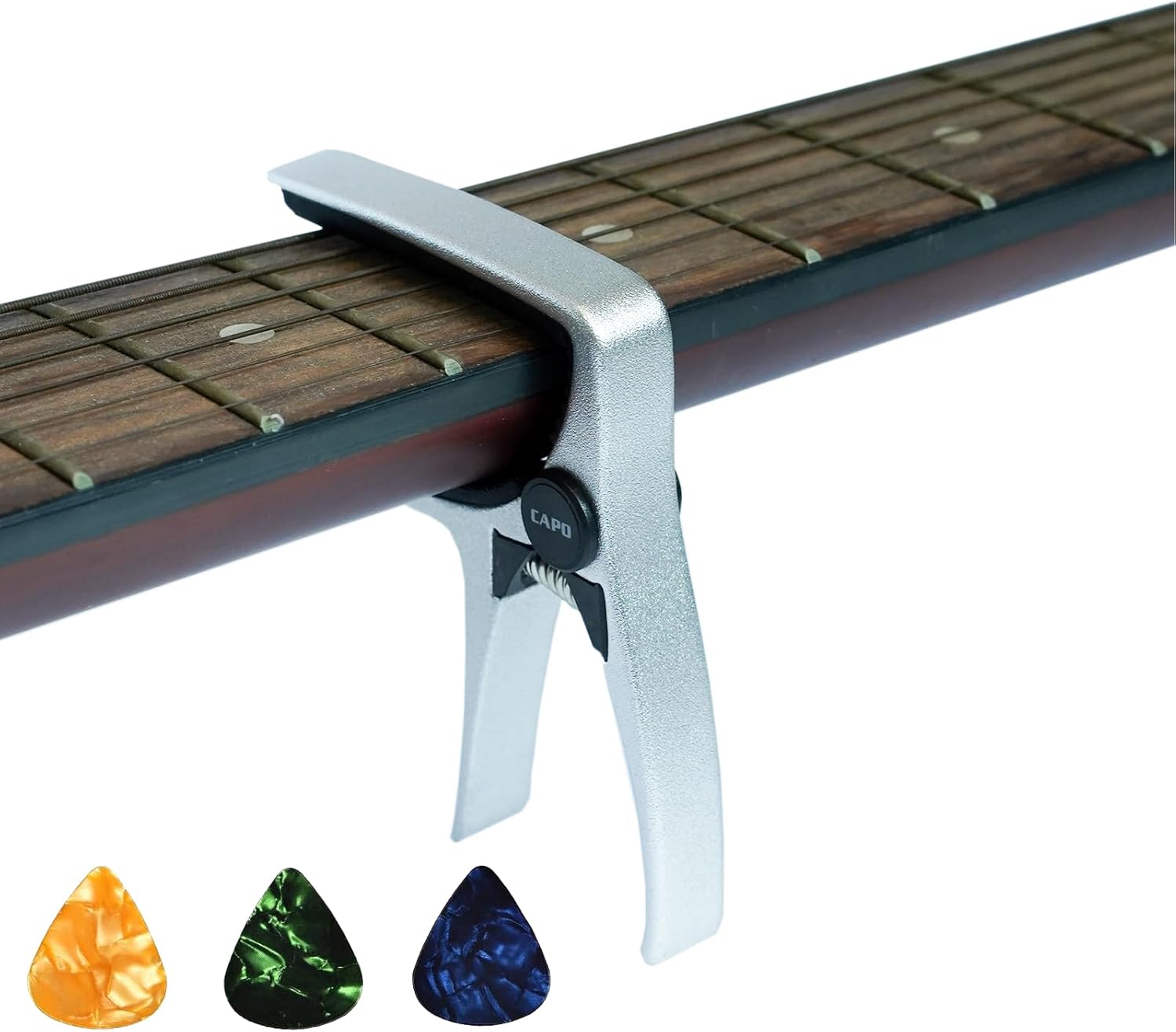 Amazon.com: MEDIORAYS Guitar Capo for 6 String Guitar and Mandolin ...