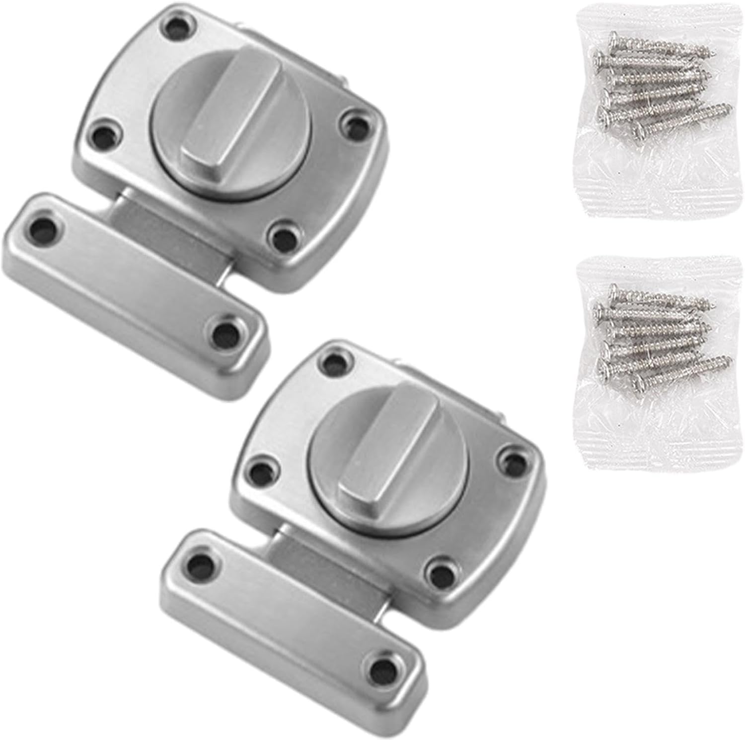 FDKJOK 2 Pcs Rotate Bolt Latch Lock Stainless Steel Door Latch Gate ...
