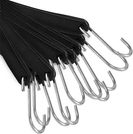 VEVOR Rubber Bungee Cords, 50 Pack 21" Long, Weatherproof Natural ...