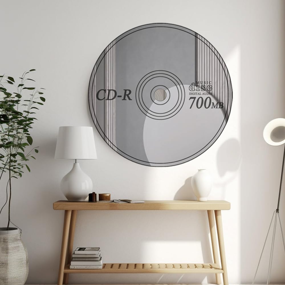 Amazon.com: Generic CD Mirror Disc Wall Mirror Decor, Classic Vinyl ...