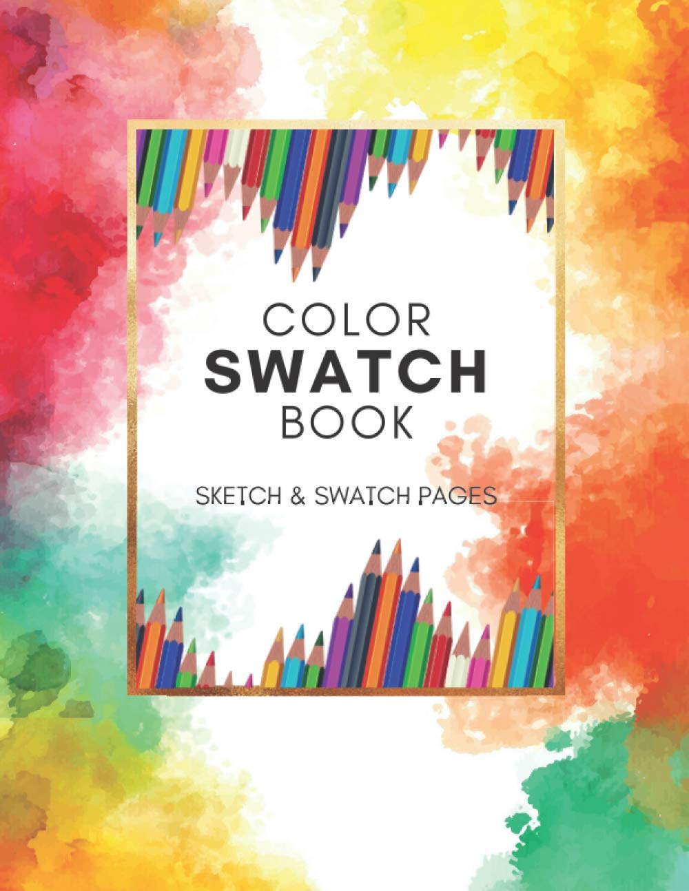 Buy Color Swatch Book - Sketch & Swatch Pages: Blank Coloring Charts To ...