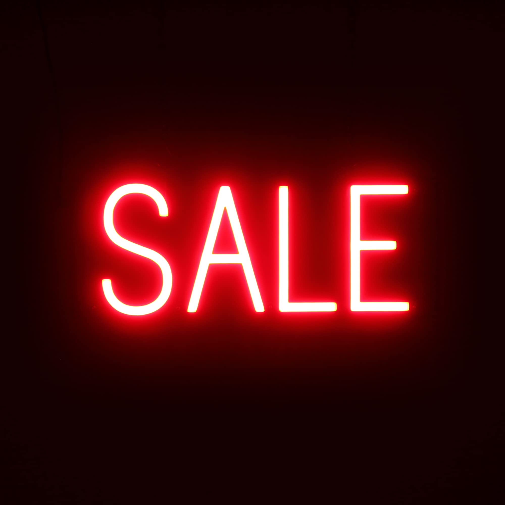 SpellBrite SALE Sign | Neon Sale Sign Look, Red LED Light | 16.3" x 6.3 ...