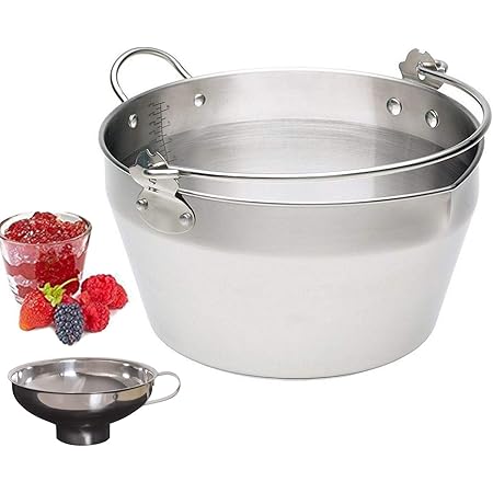 Amazon.com: Kitchencraft Home Made Stainless Steel Maslin Pan With ...