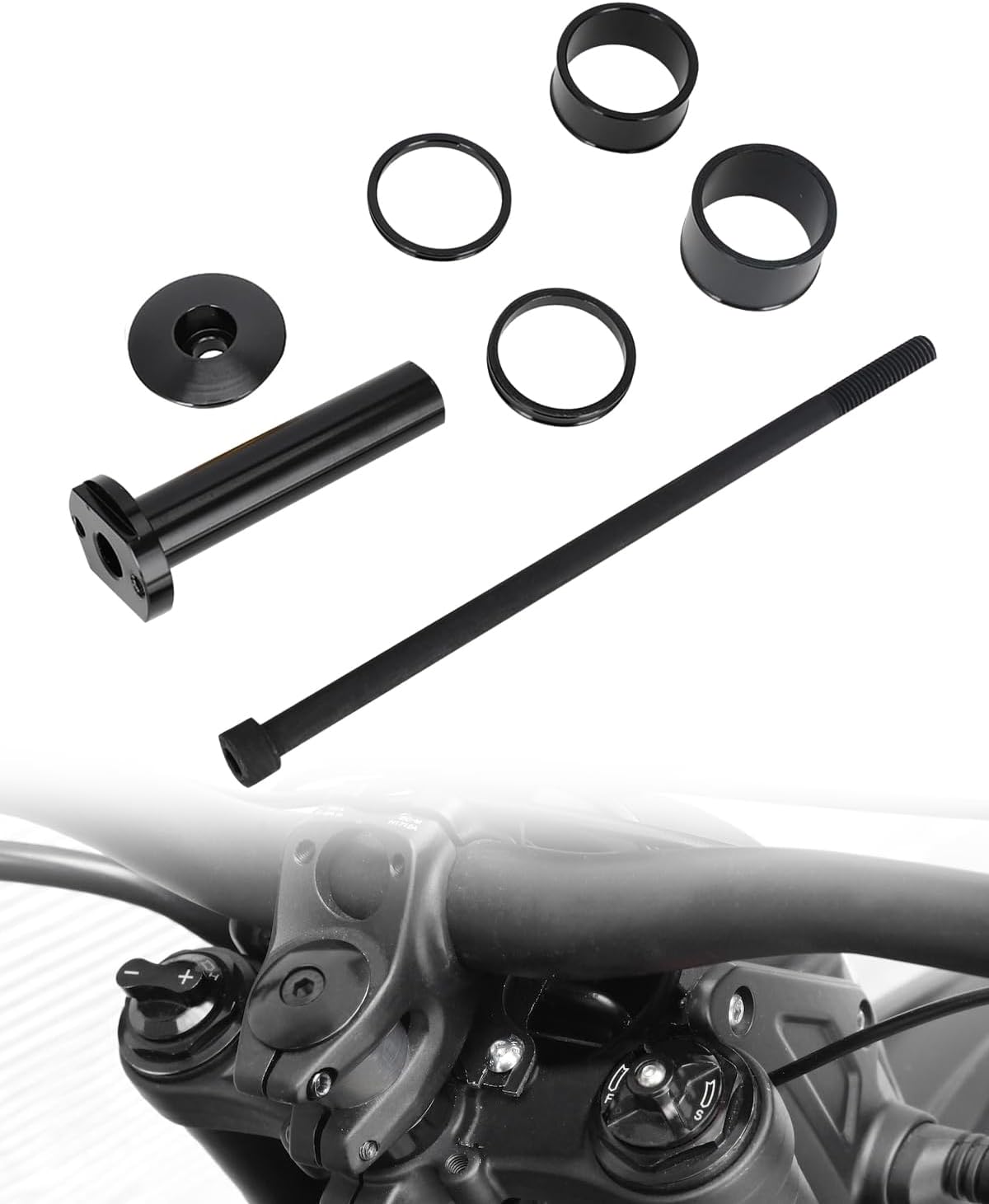 Amazon.com : BAOUFF Stem Lock for Ebike,Headset Spacer with Handlebar ...