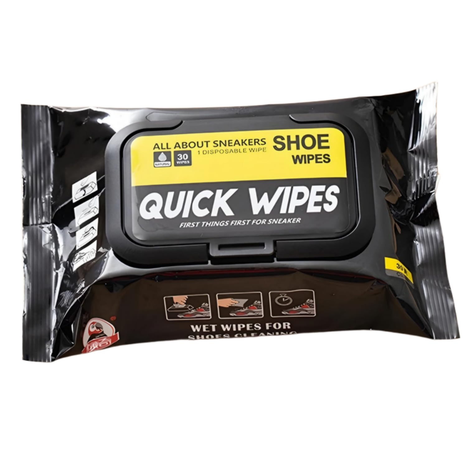 VISUAL ARREST Shoe Shine Wipes for Sneakers Sports Shoes Quick Stains ...