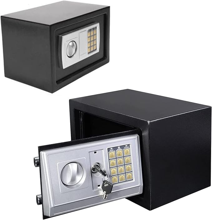Safe Security Electronic Digital Code Safe Steel Home Safe, 8.5L-20 x ...