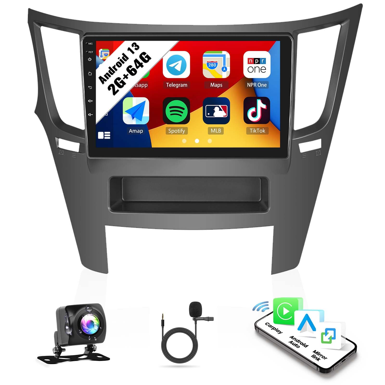 Amazon.com: SIXWIN 2G+64G Android Car Stereo for Subaru Legacy Outback ...