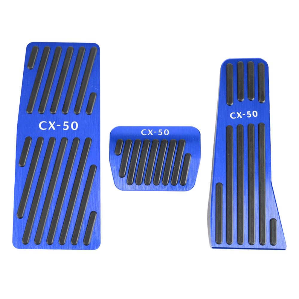 Anti-slip Pedal Pads LEXLEY 3-Piece Aluminum Pedal Covers For Mazda CX ...