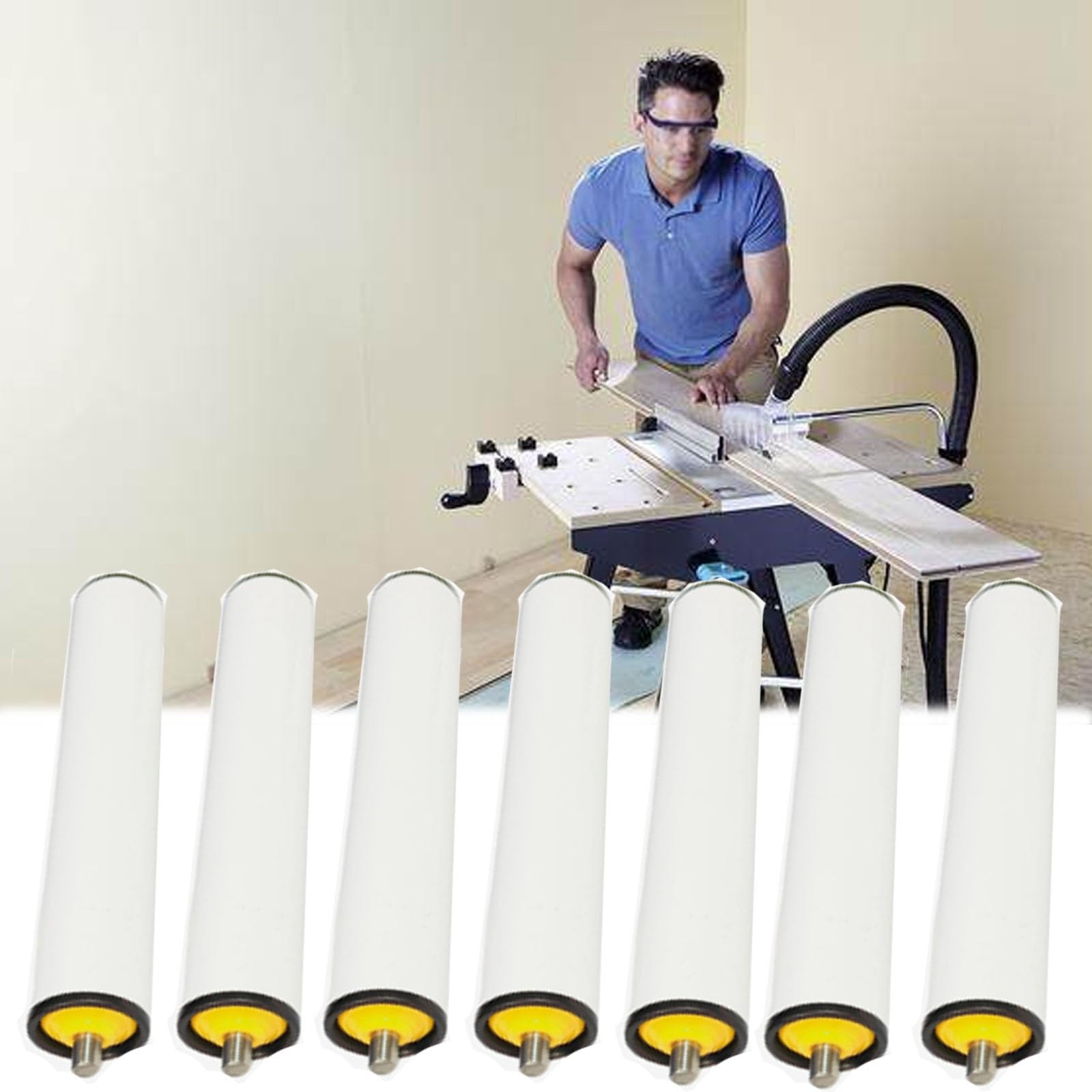 Tabla De Rodillos De Poliuretano Con Ruedas De Madera WIKO Ruedas Para