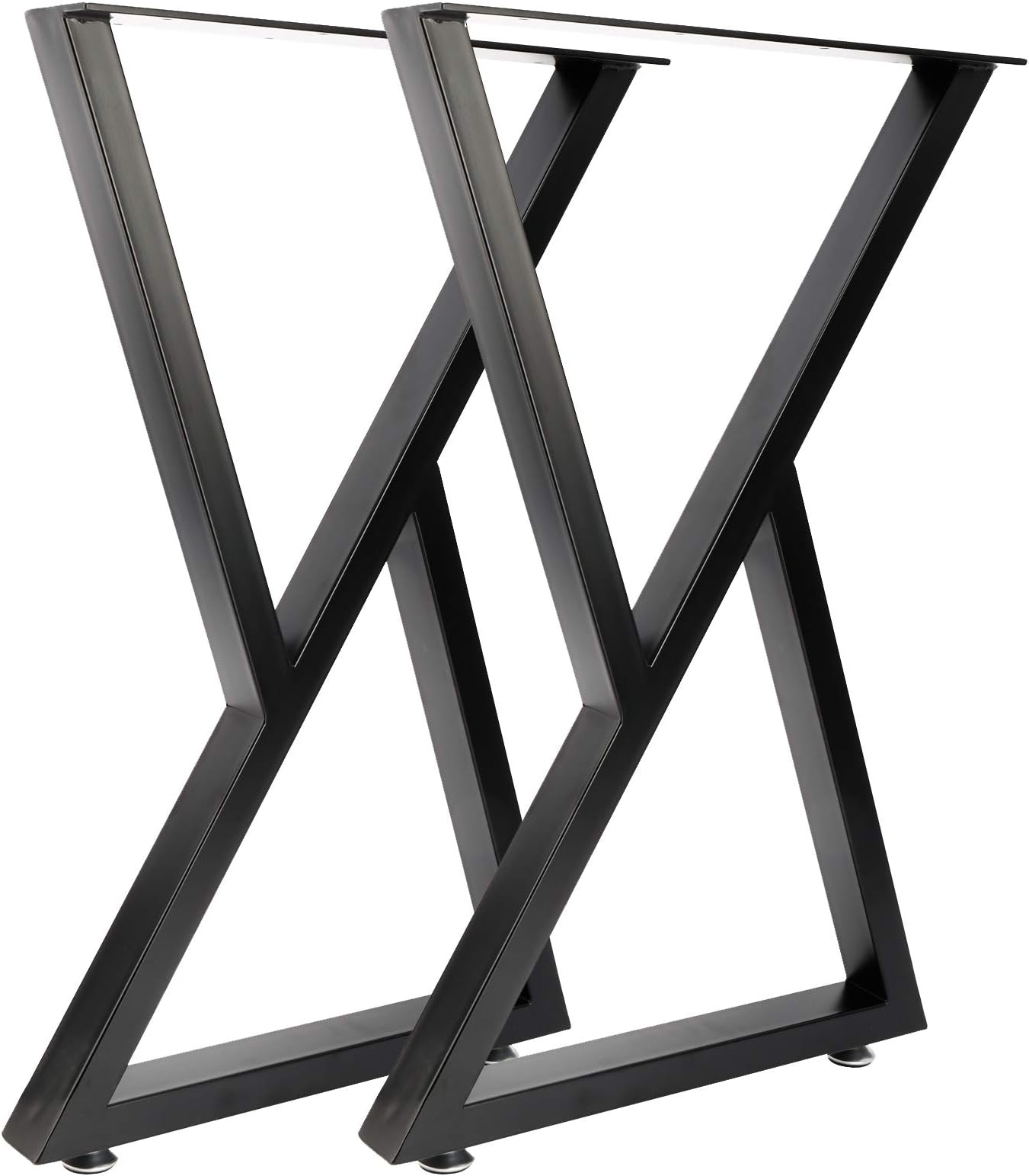 Anman Metal Table Legs (Set of 2) Heavy Duty Industrial DIY Furniture ...