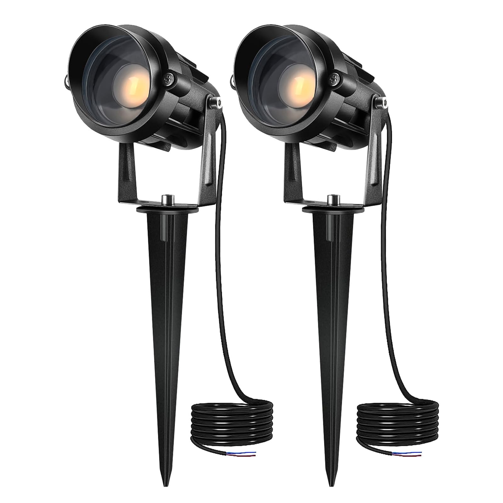 AHSELLUS 7W Low Voltage Landscape Lights 12V 24V AC/DC Focusing Lens ...