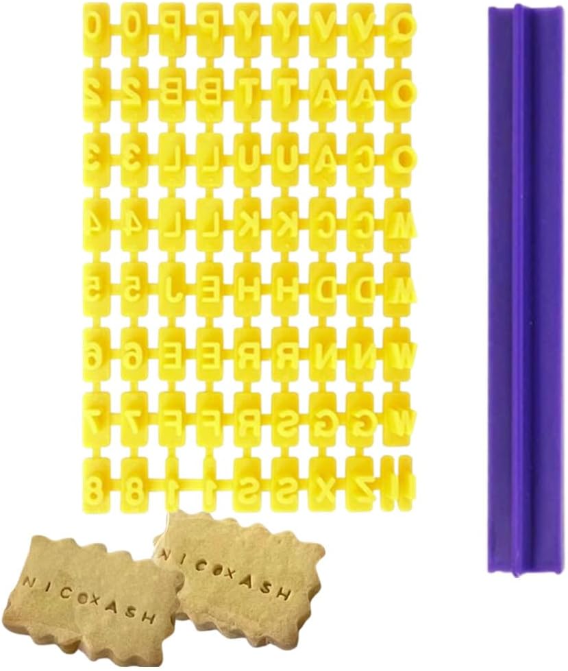 Amazon.com: Plastic Alphabet Stamps for Clay Small Alphabet Letter ...