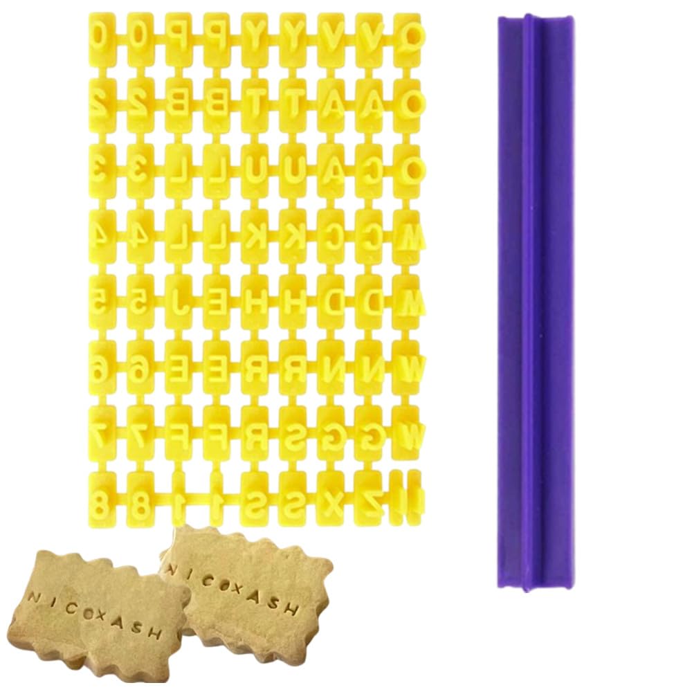 Amazon.com: Plastic Alphabet Stamps for Clay Small Alphabet Letter ...