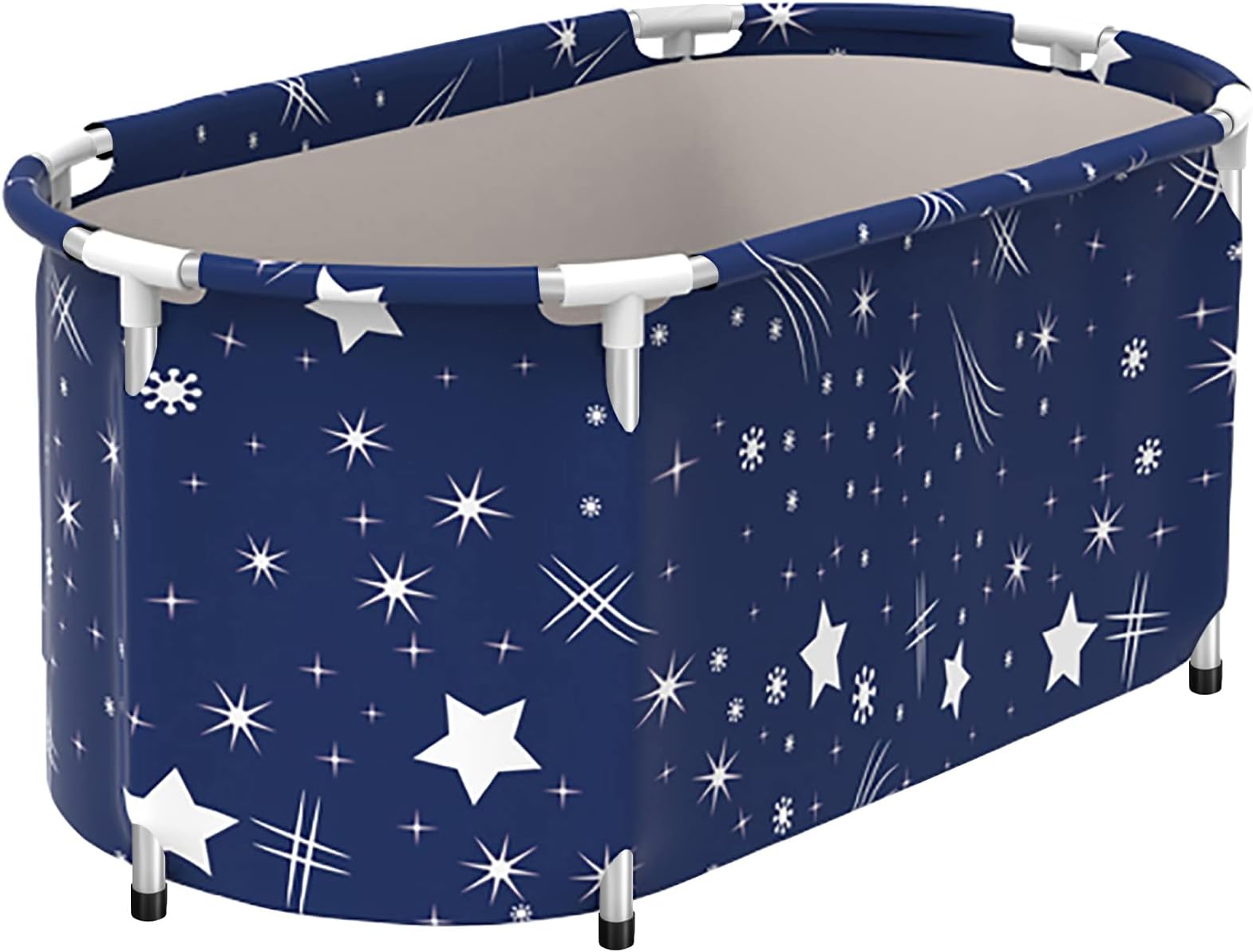 40" Portable Foldable Bathtub, Soaking Bathing Tub for Adults, Separate ...