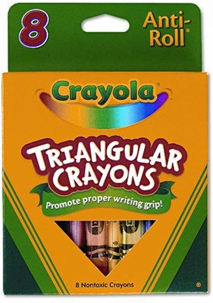 Amazon.com: Triangular Crayons (8/Box) [Set of 3]