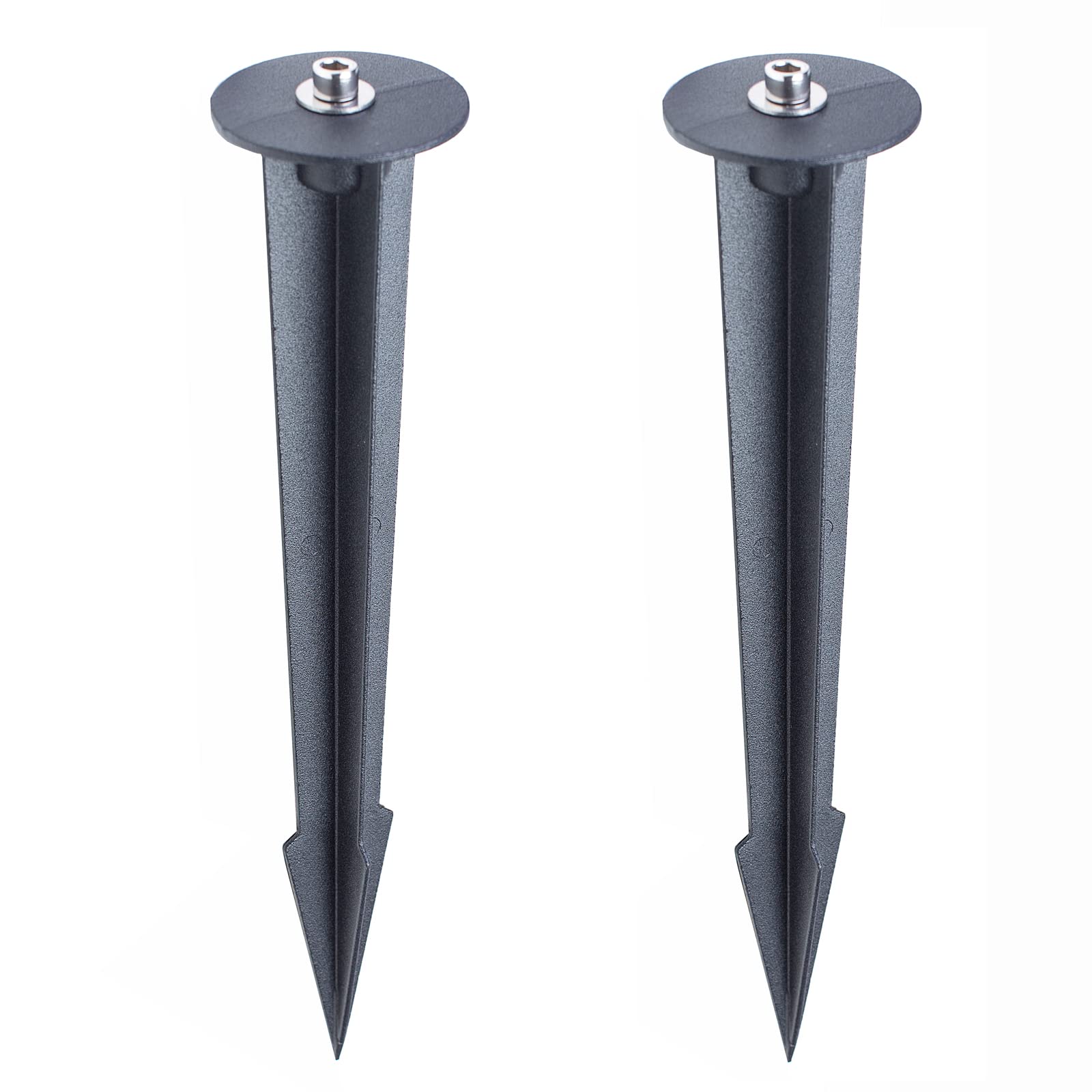 OLYMSTAR Metal Ground Stake Spike for Outdoor Landscape Spot Flood ...