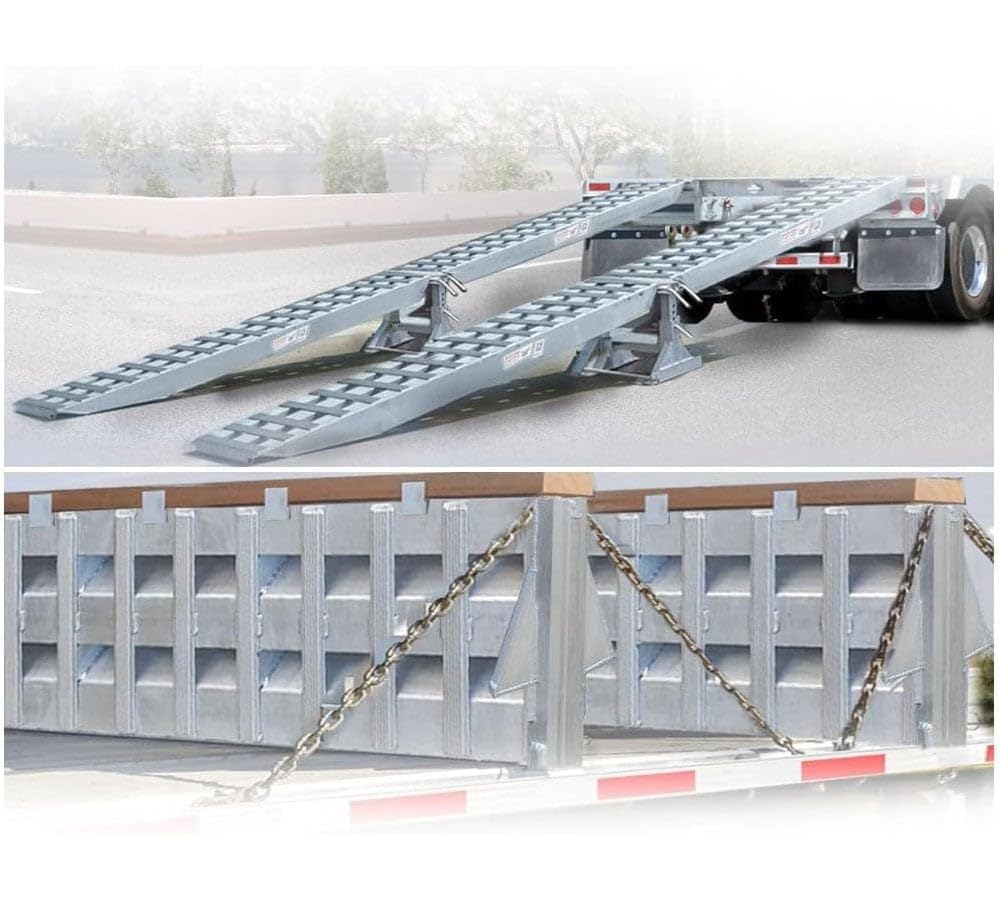 Flatbed Truck Ramp Storage Heavy Duty Loading Ramps | Loading Ramp For
