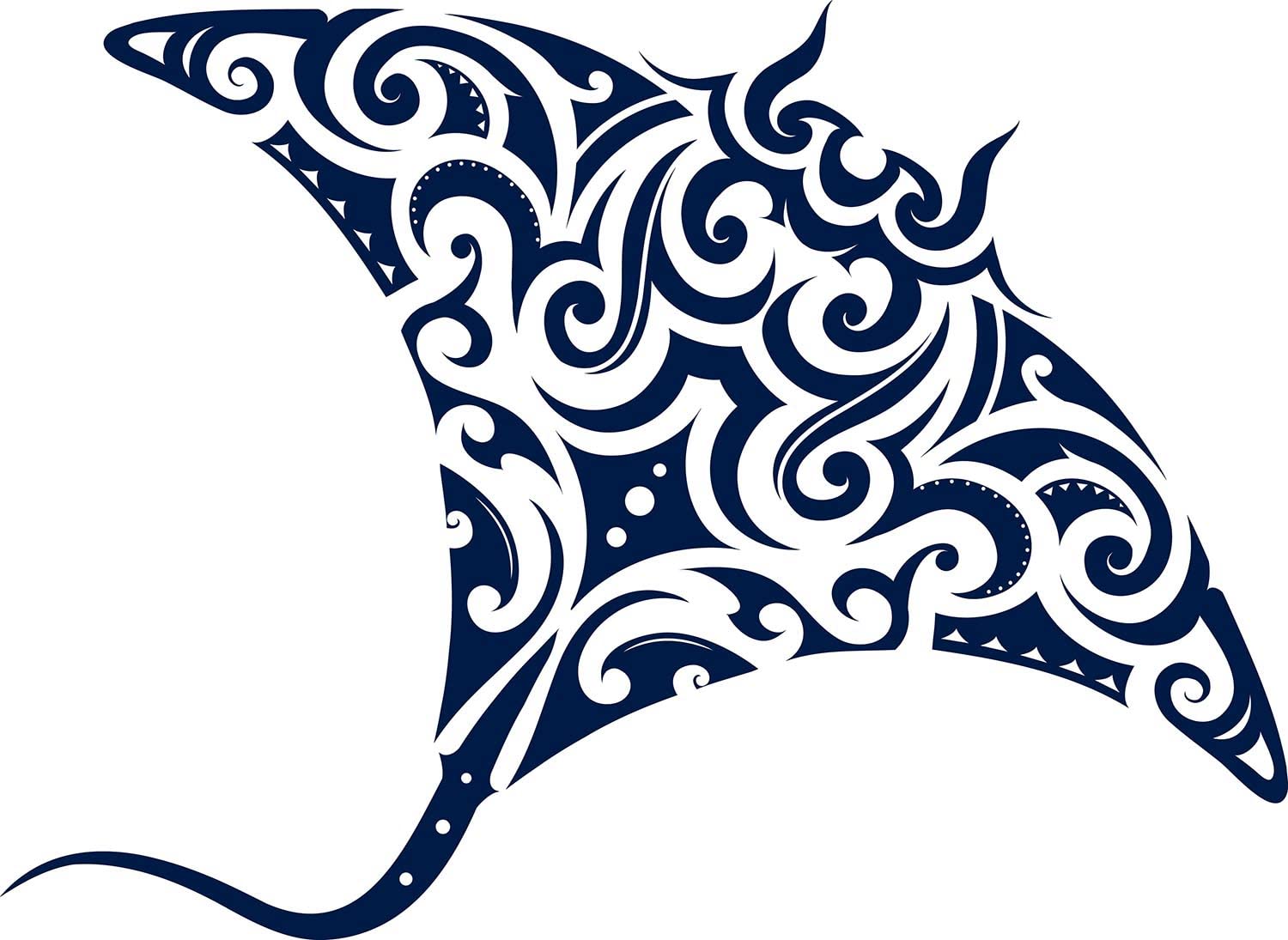 Rays Tattoo Template