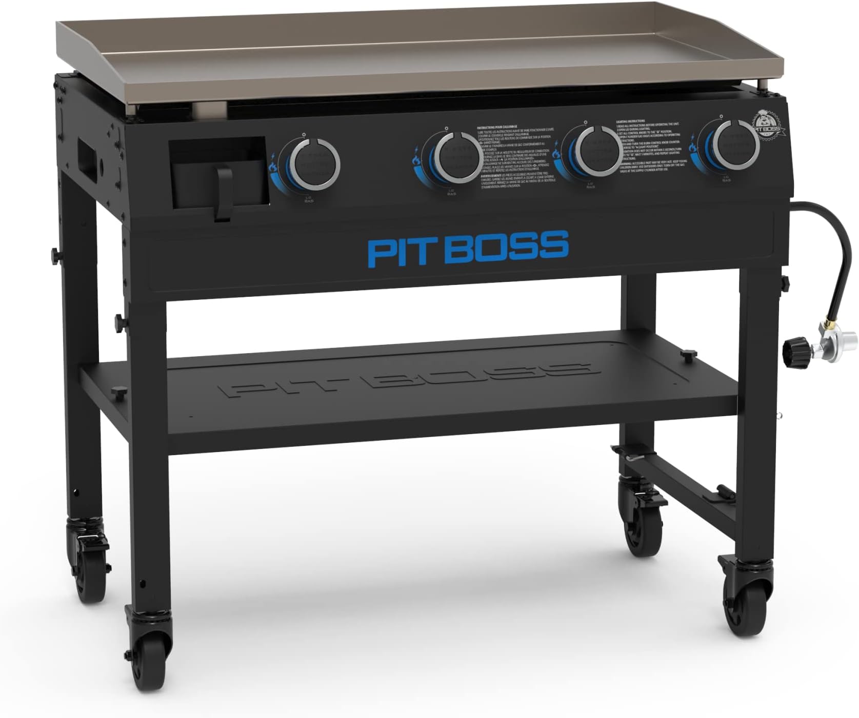 Amazon.com : Pit Boss 10962 4-Burner Gas Griddle, Black : Patio, Lawn ...