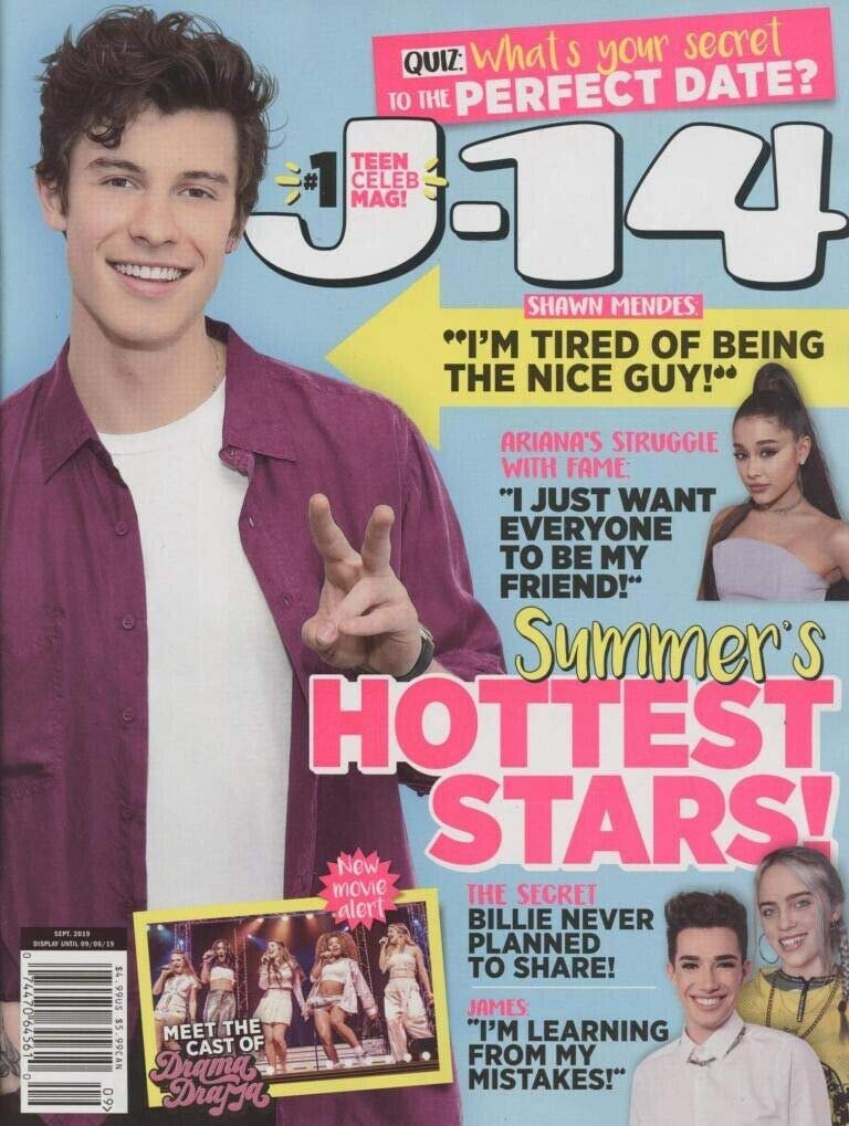J-14 Magazine September 2019 Shawn Mendes: j14: Amazon.com: Books