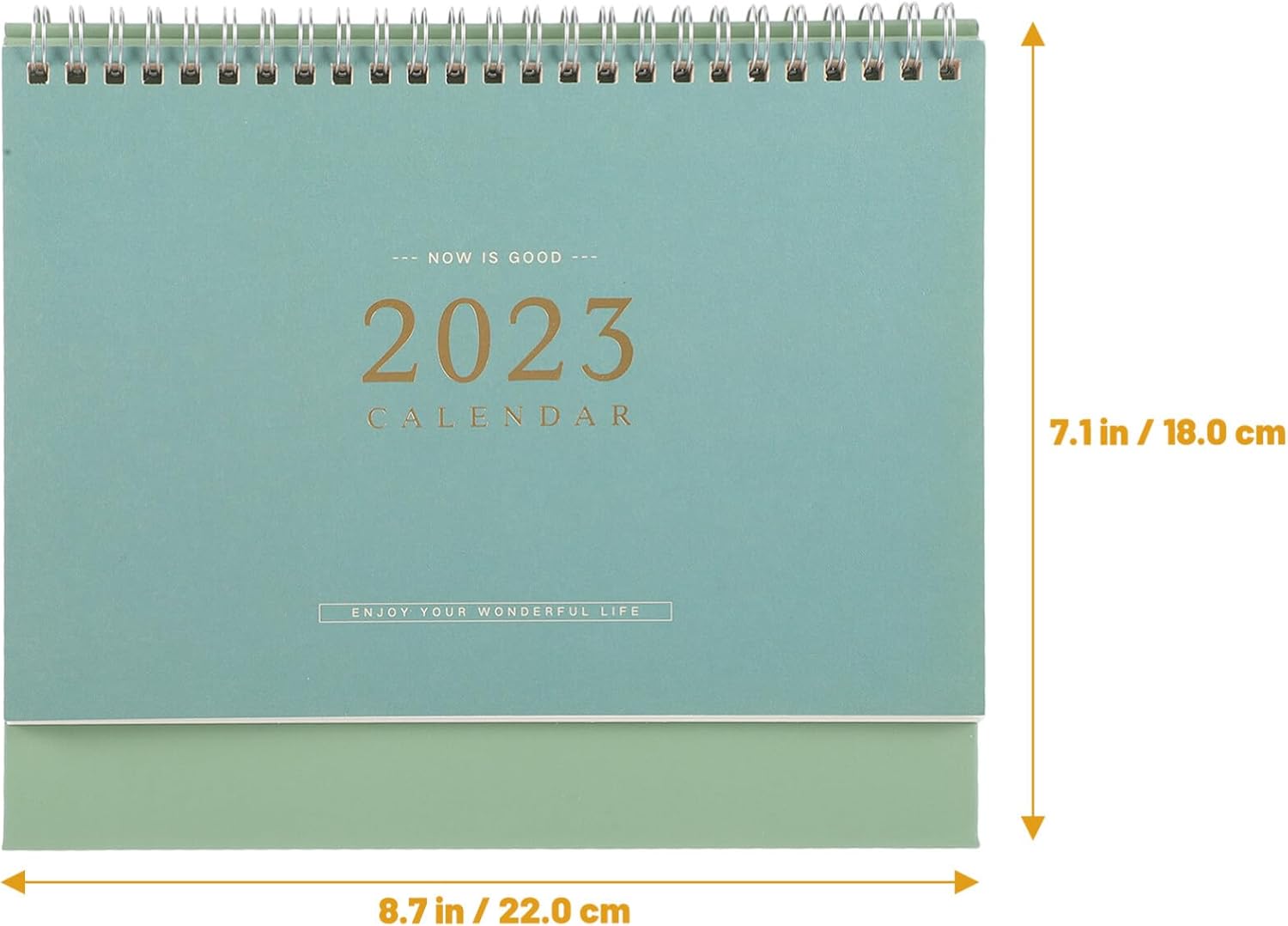 Yardwe 2023 Desk Calendar Coil Bound Standing Flip Calendars Monthly ...