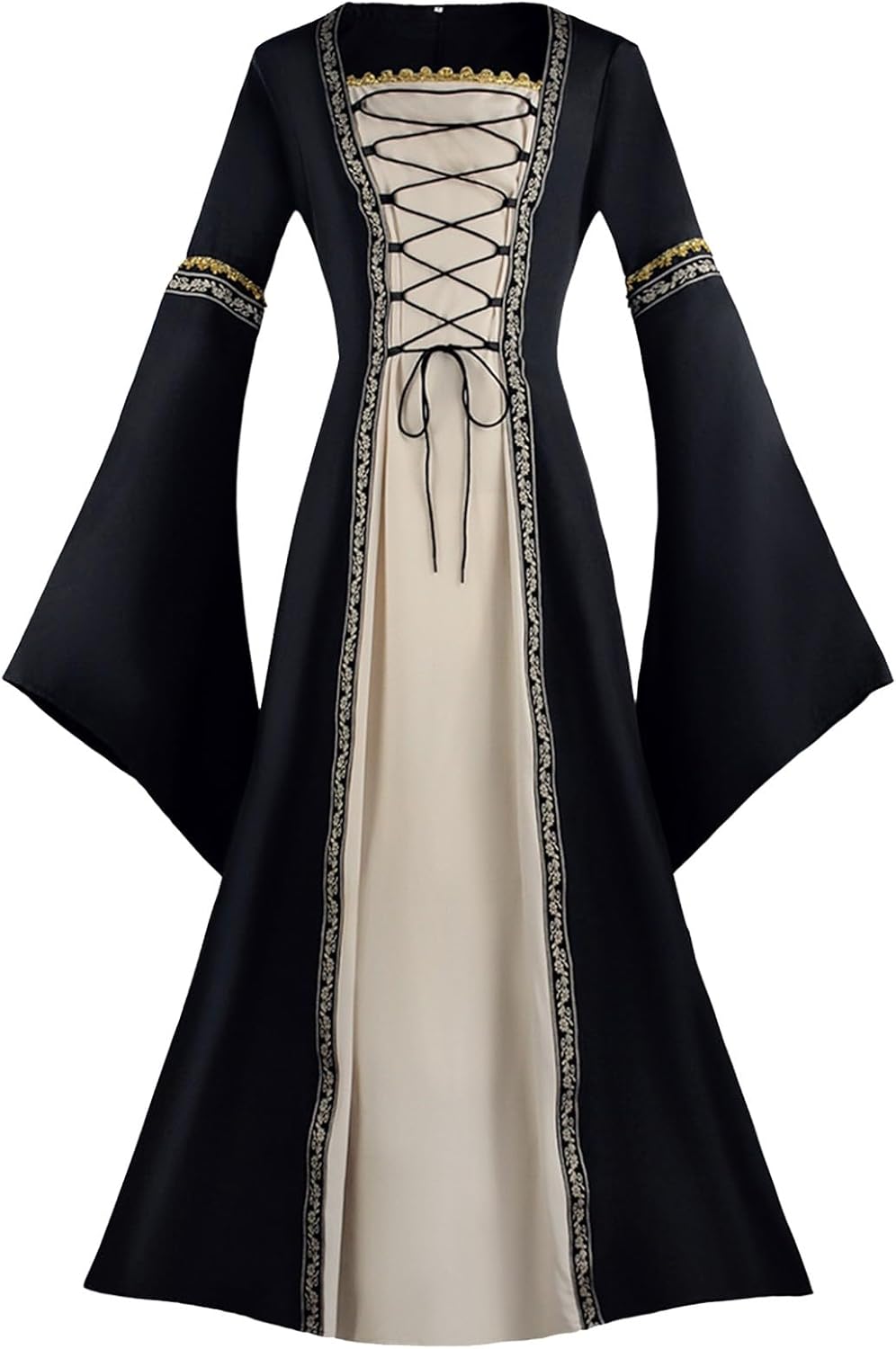 Amazon.com: Womens Renaissance Dress Medieval Bandage Corset Halloween ...