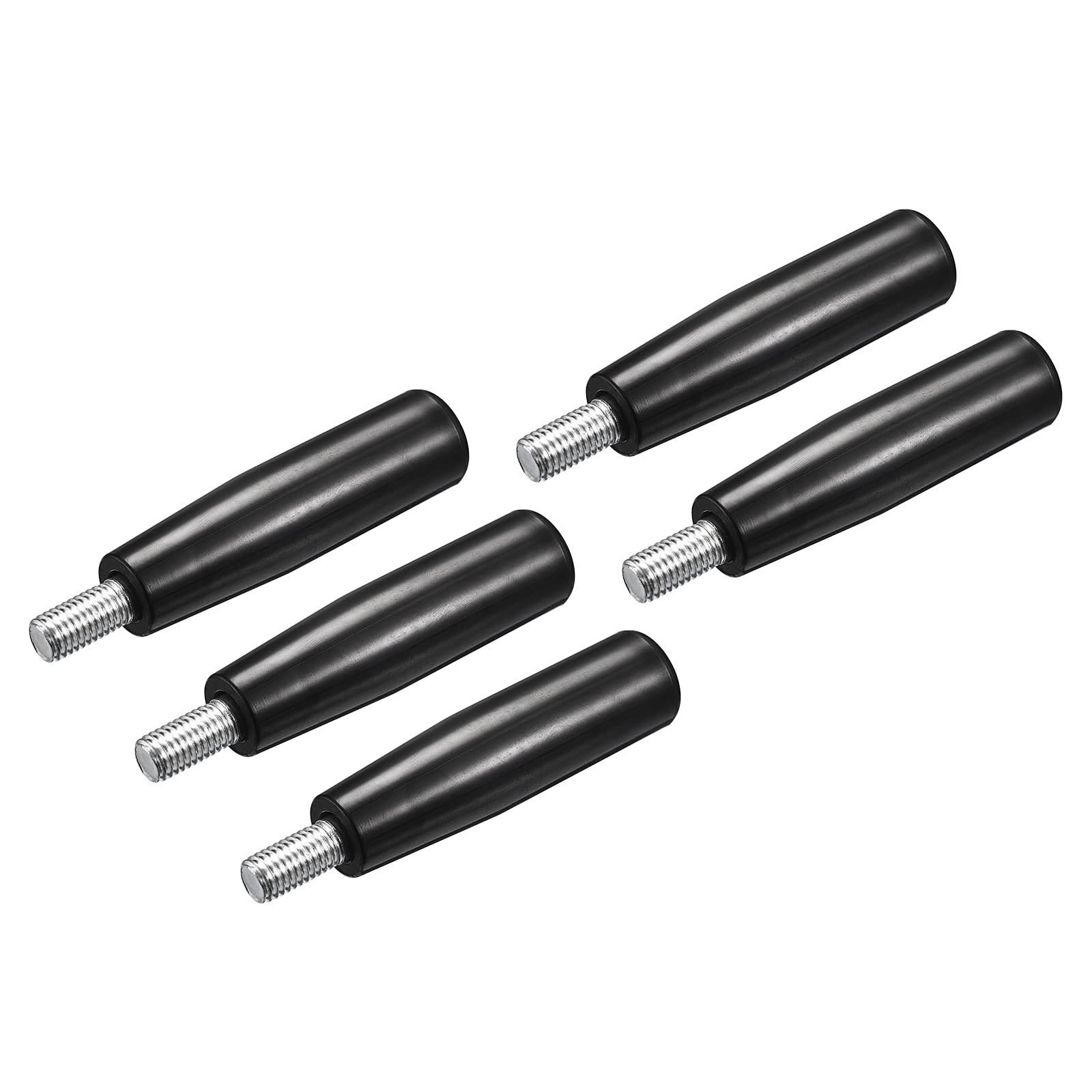 uxcell Revolving Handle Grip, 5Pcs M12x100mm(DxL) Threaded Handwheel ...